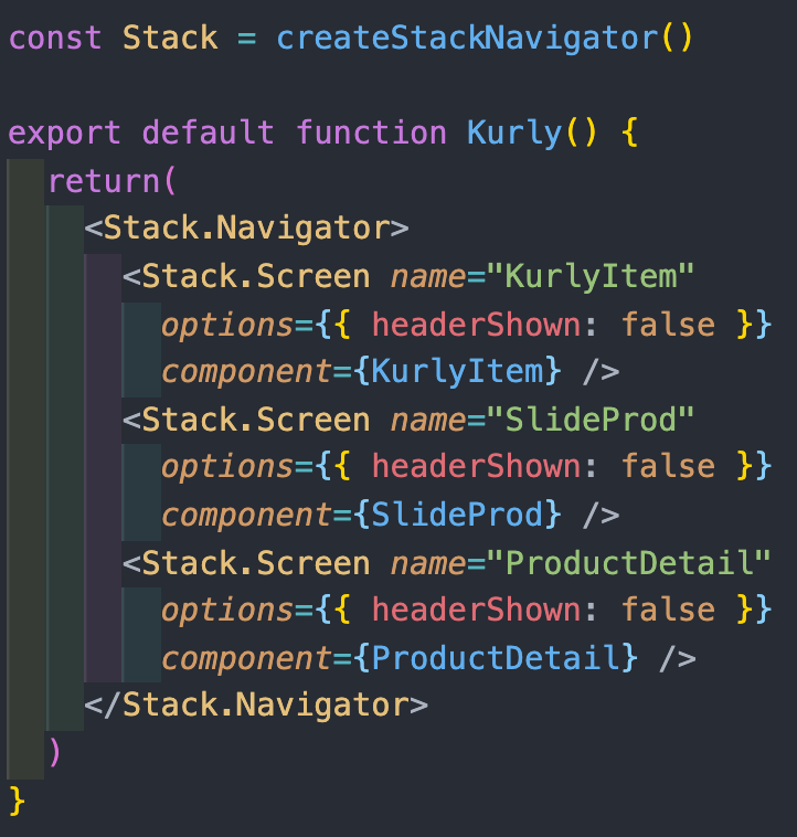 React Native Nested Navigation